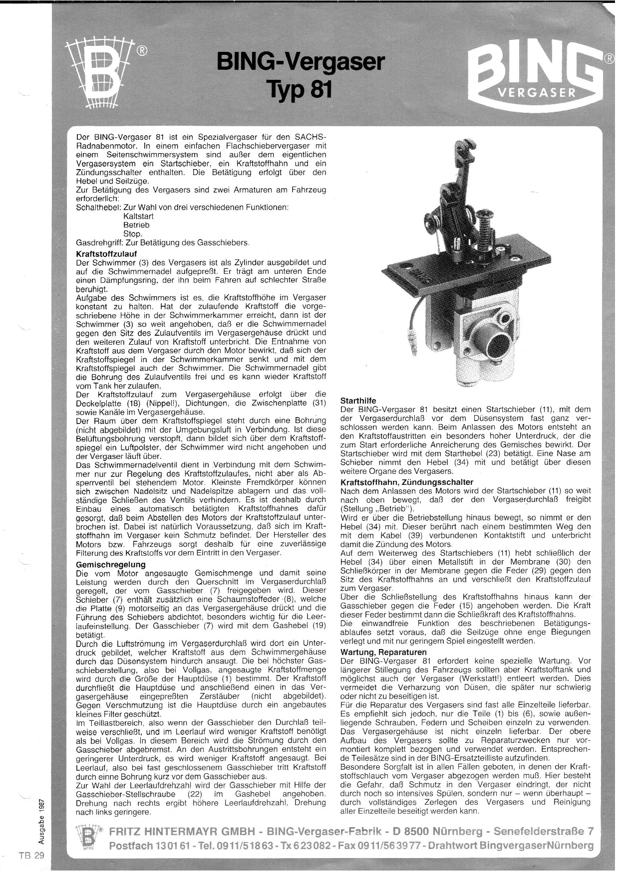 BING-Vergaser 81/8/101